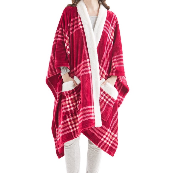 Charter Club | Accessories | Cozy Plush Wrap 5 X 70 Garnet Plaid Throw ...